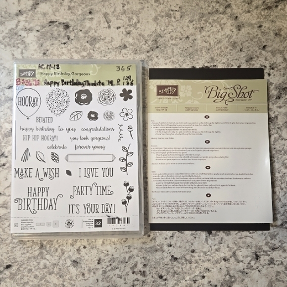 Stampin' Up! | Office | Stampin Up Happy Birthday Gorgeous Stamp Set Happy Birthday Thinlits ...